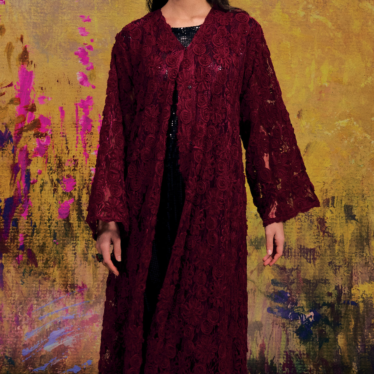 Basirah Red Abaya – Fustaann