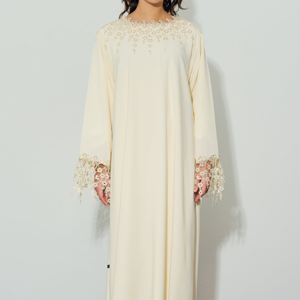 Hawalli Cream Dress – Fustaann