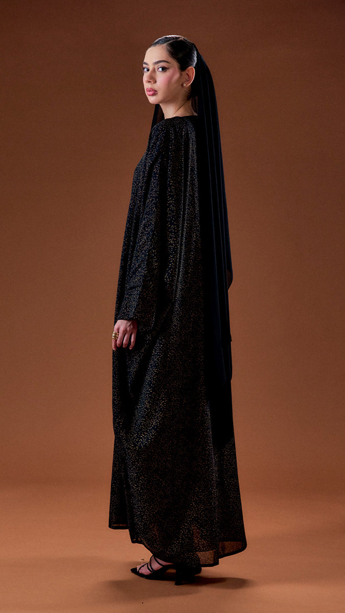 Mansuri Obsidian Gold Abaya – Fustaann