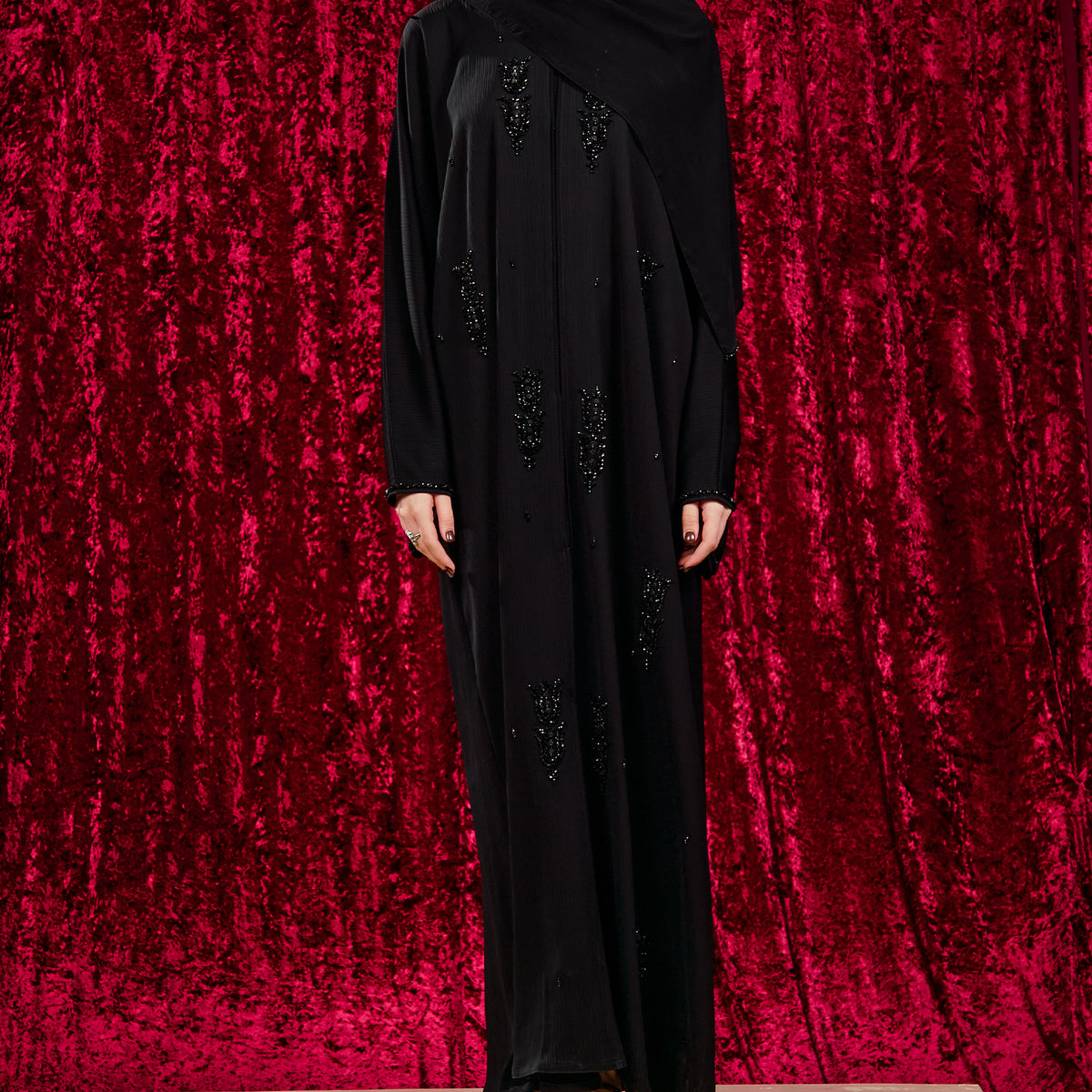 Nurabad Black Abaya – Fustaann
