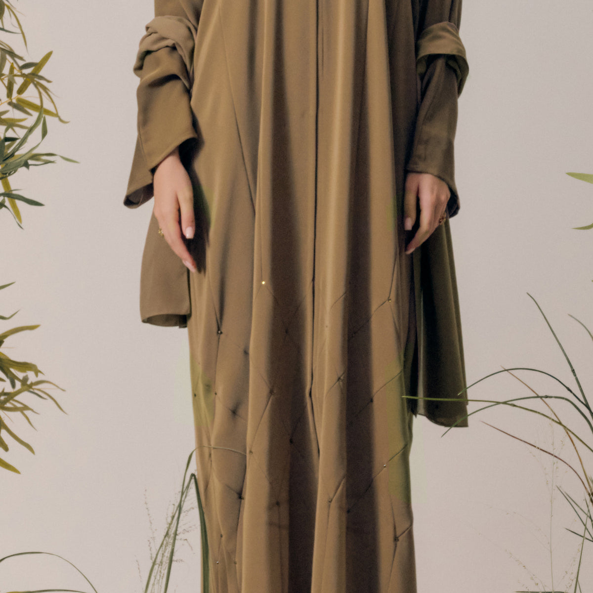 Suez Olive Abaya – Fustaann